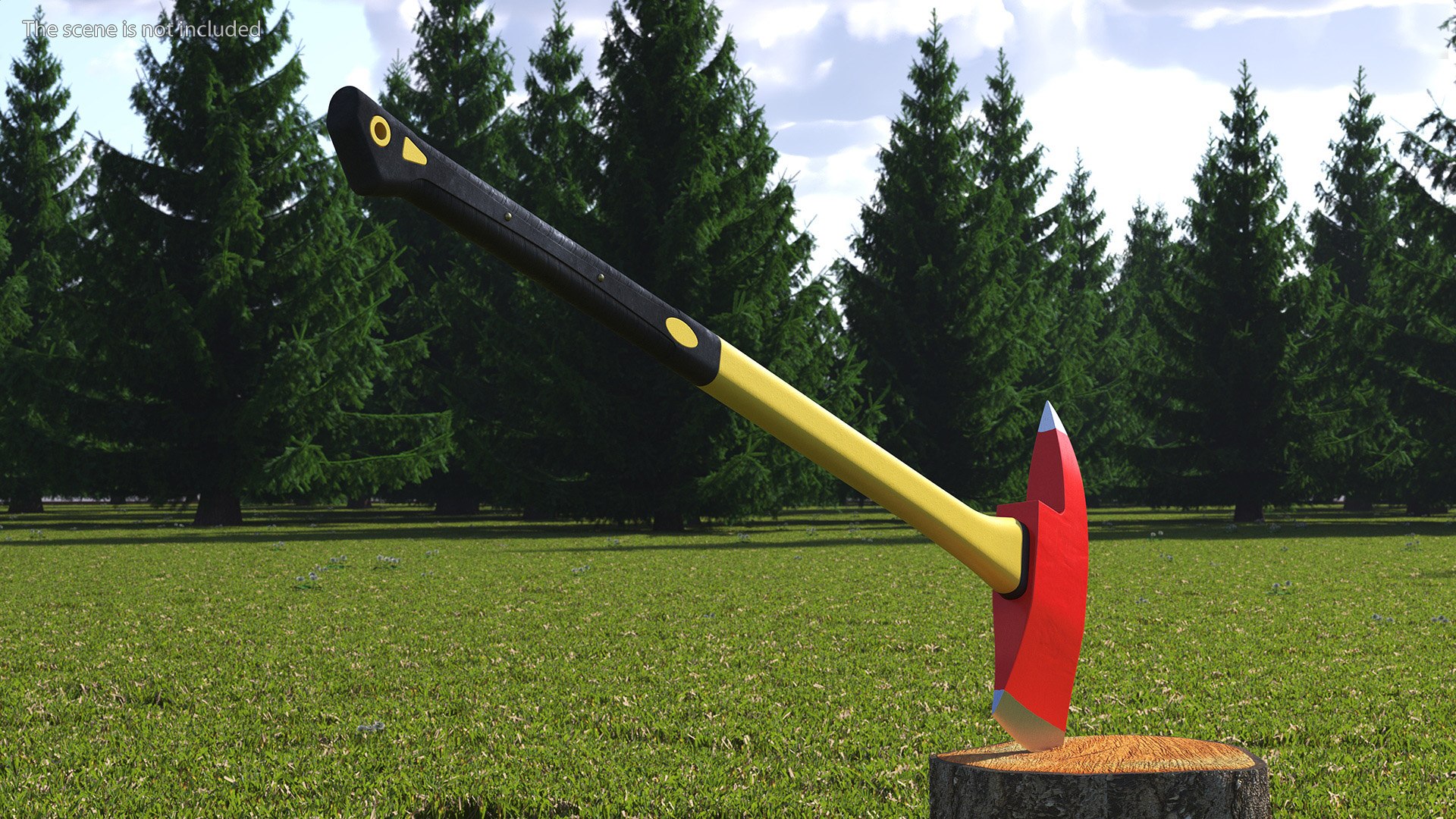 3D Fireman Axe With Plastic Handle New Model - TurboSquid 2180385