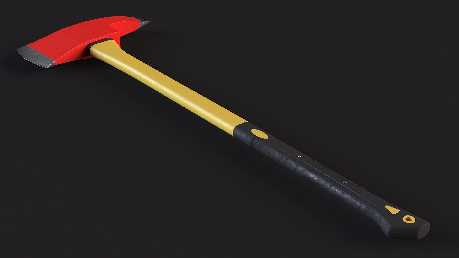 3D Fireman Axe With Plastic Handle New Model - TurboSquid 2180385
