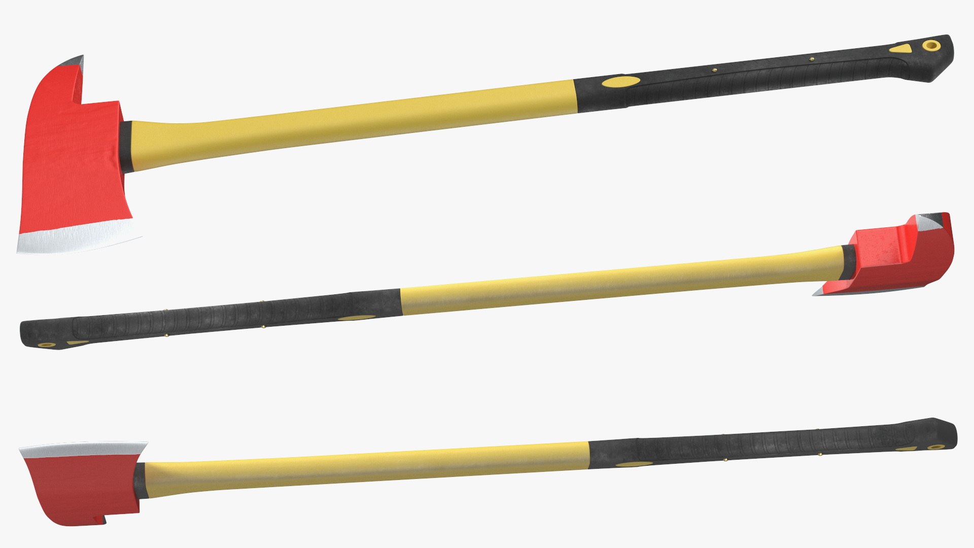 3D Fireman Axe With Plastic Handle New Model - TurboSquid 2180385