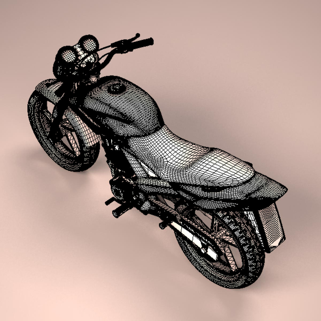 honda cbx 250 3d max