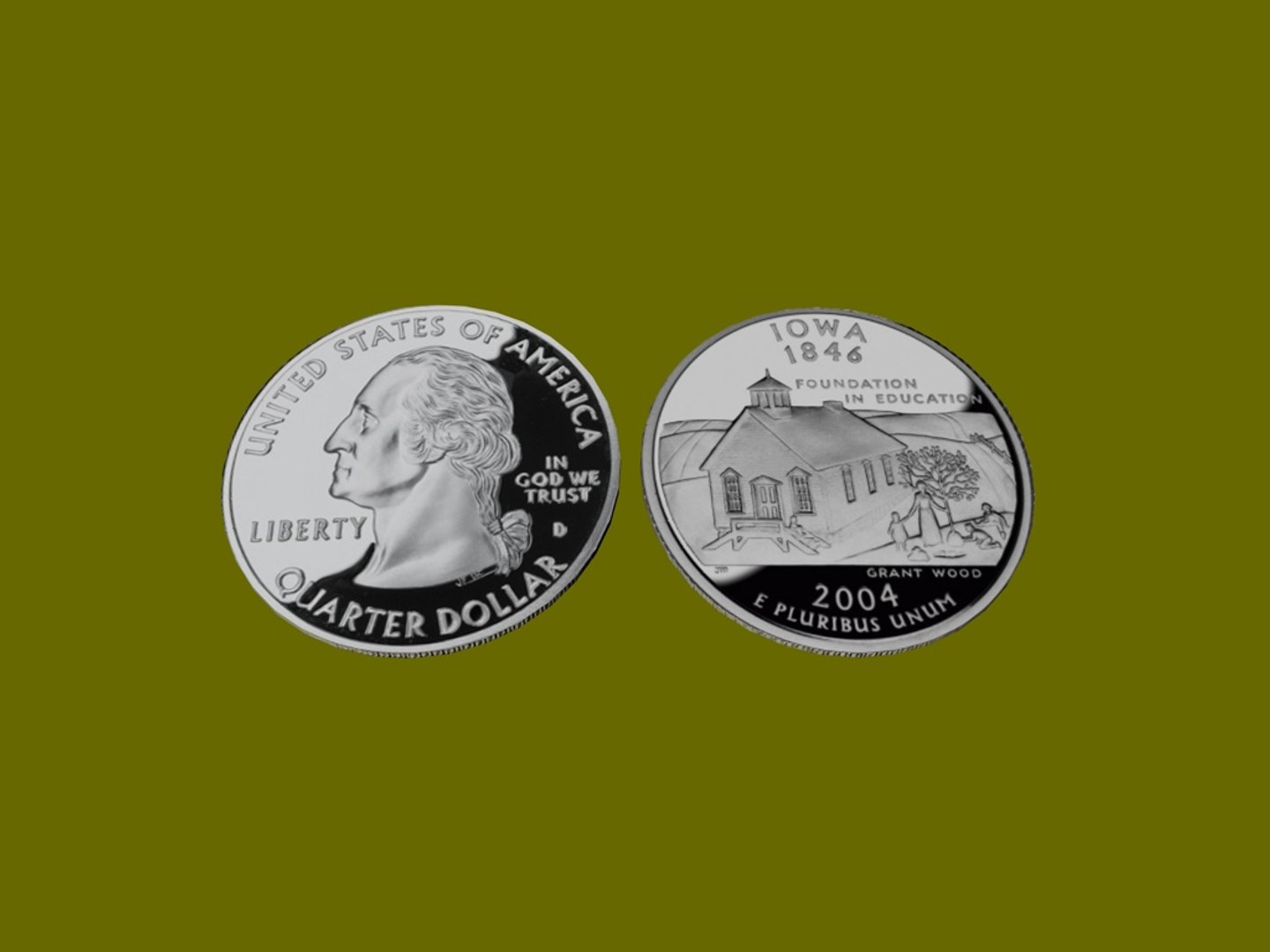 Iowa State Quarter C4d