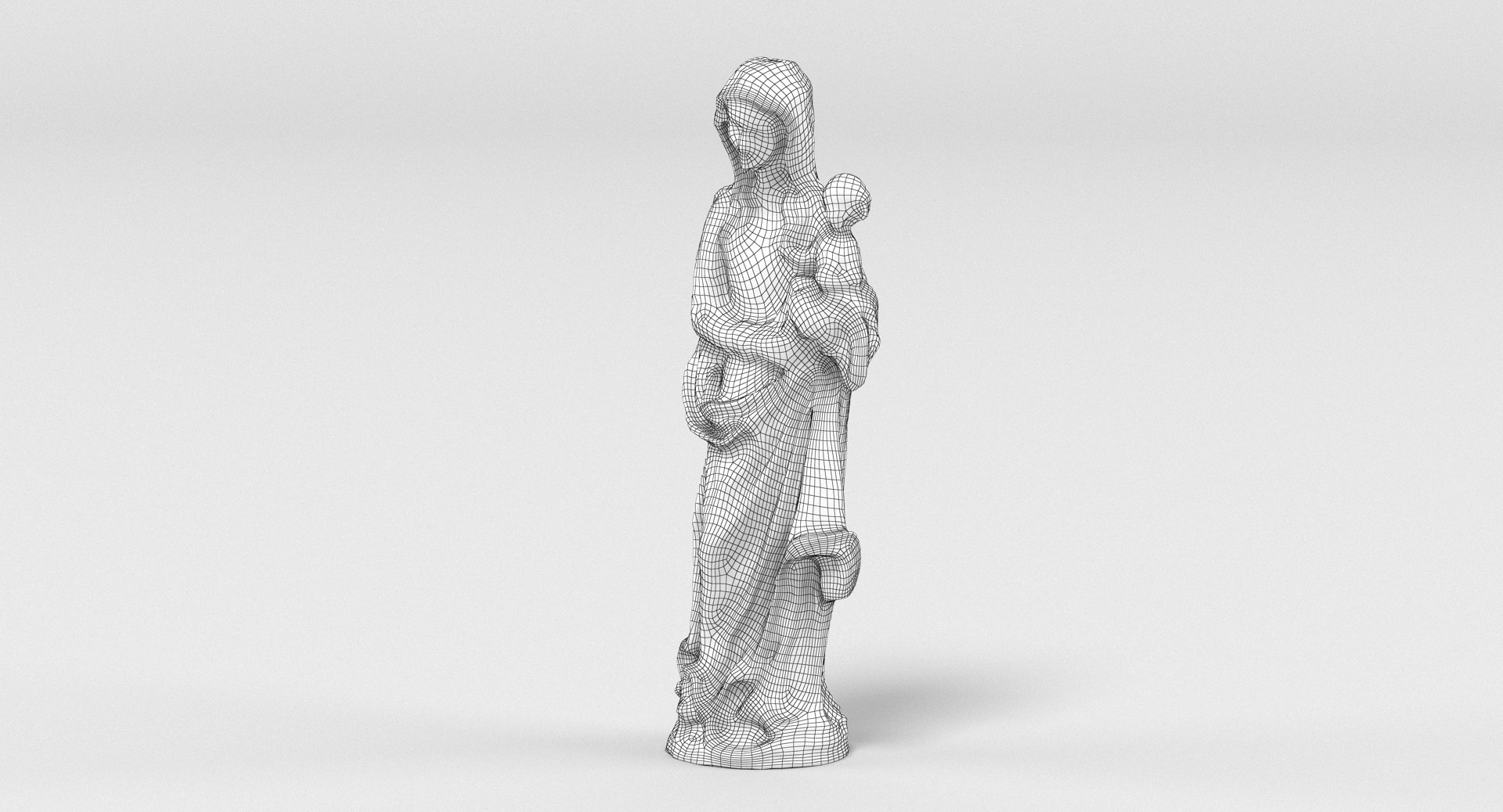 Mother Mary Statue 3D Model - TurboSquid 1361760