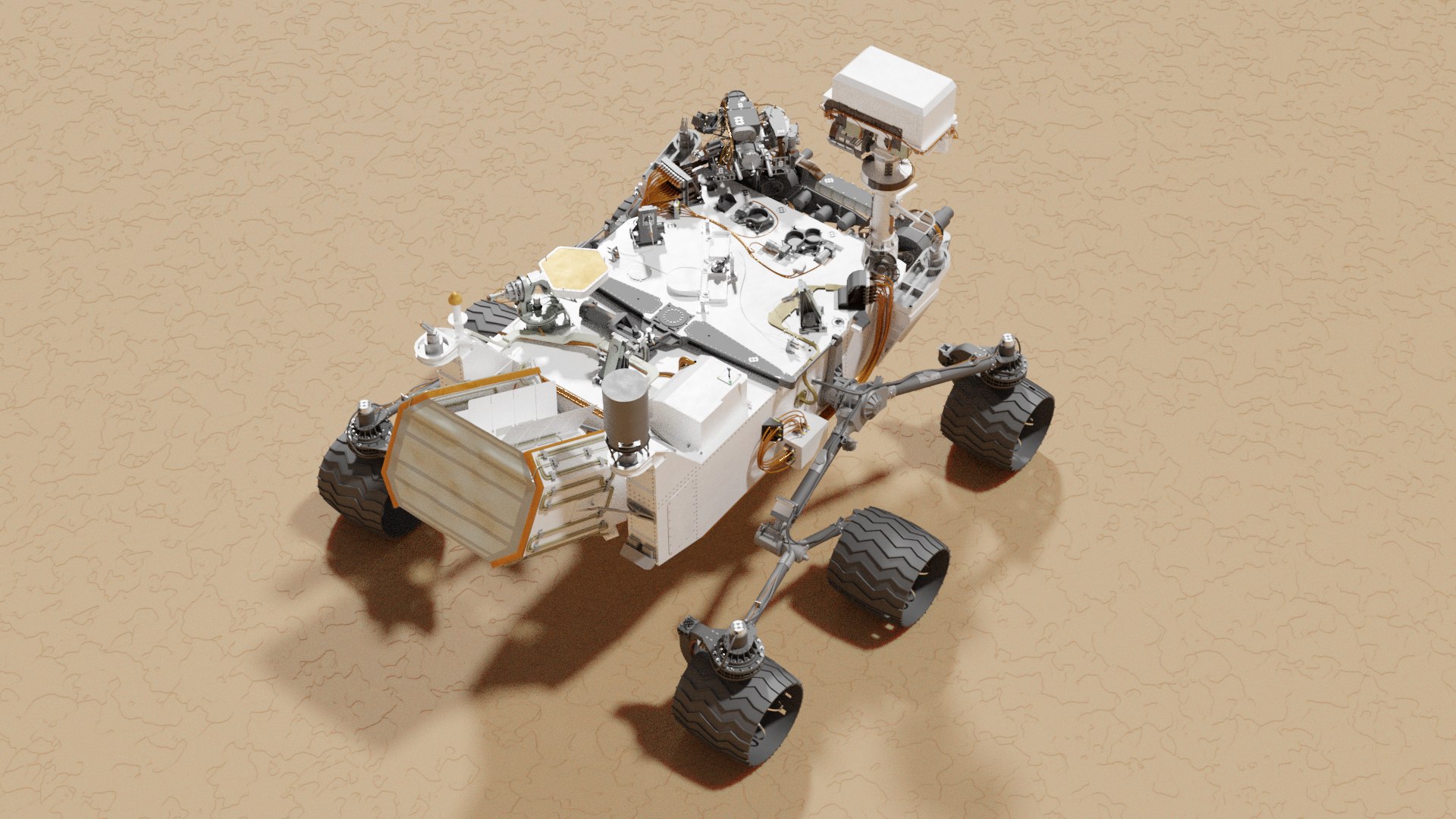 Curiosity rover 3D - TurboSquid 2183471