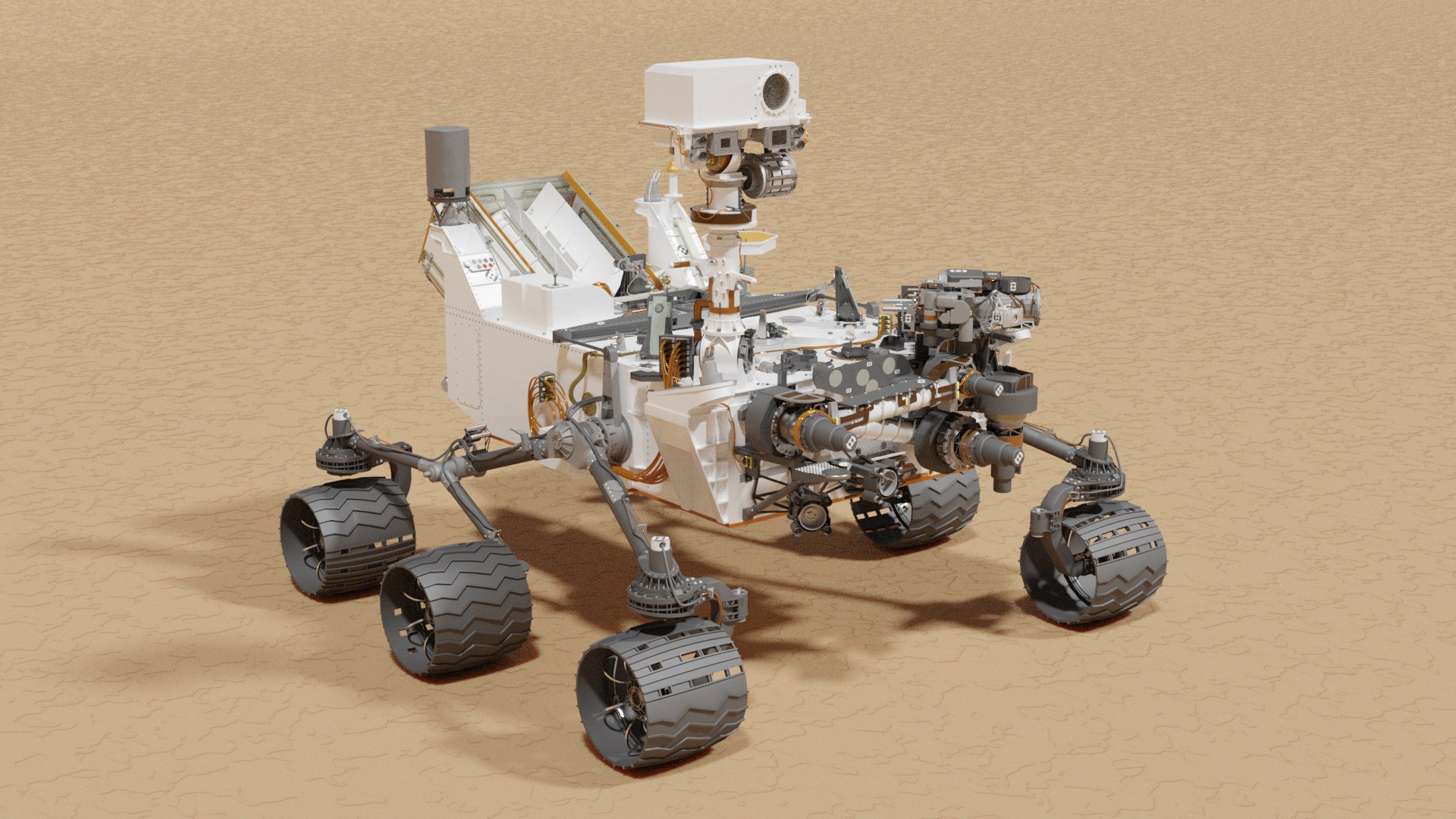 Curiosity rover 3D - TurboSquid 2183471