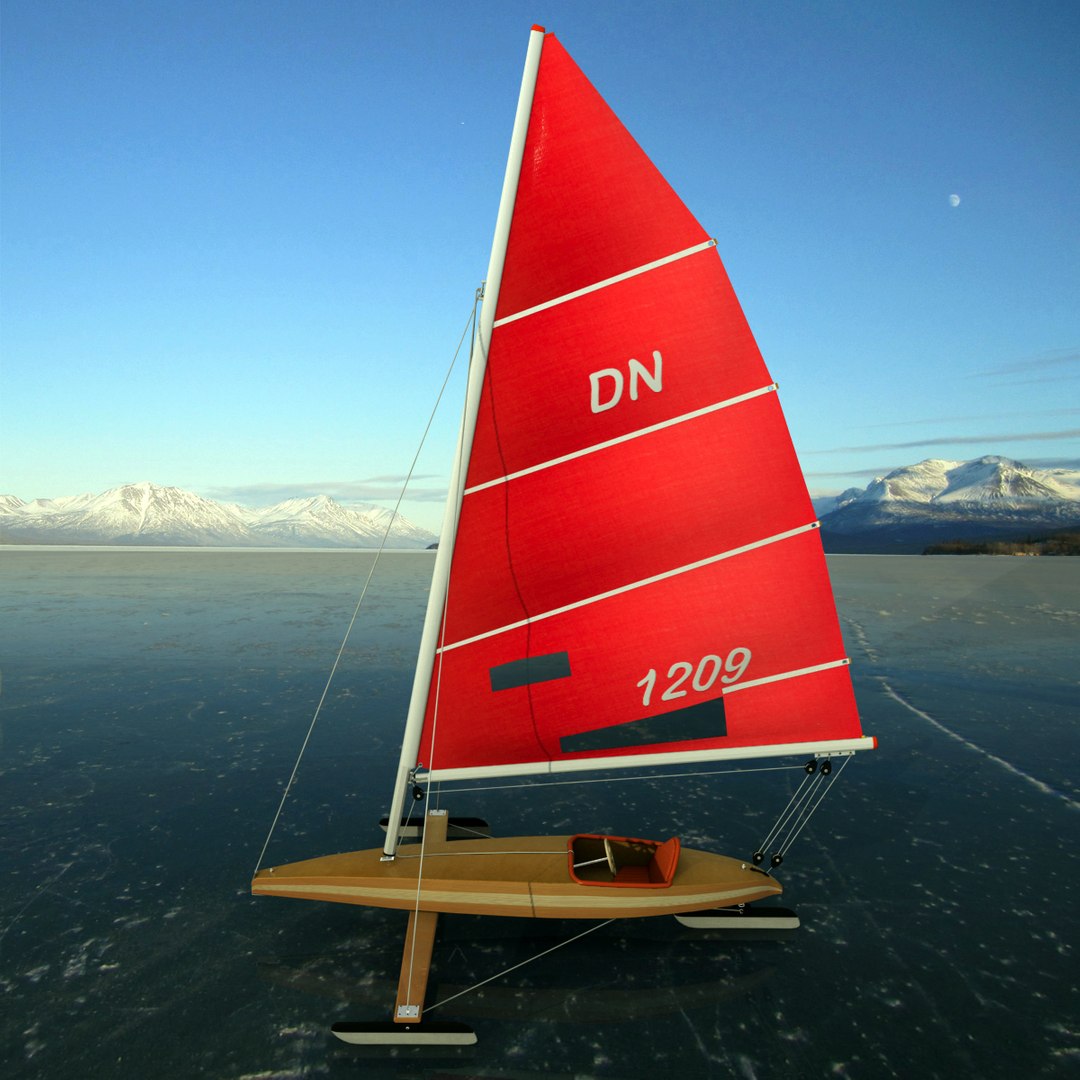 3d Iceboat Boat Sail Model