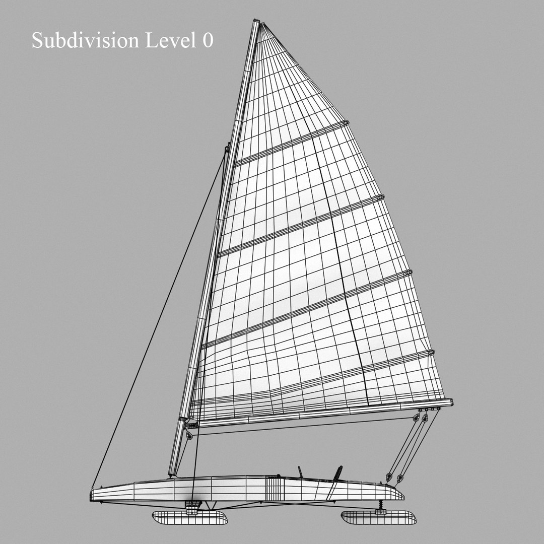 3d Iceboat Boat Sail Model