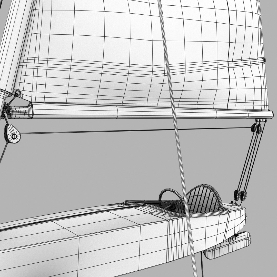 3d Iceboat Boat Sail Model