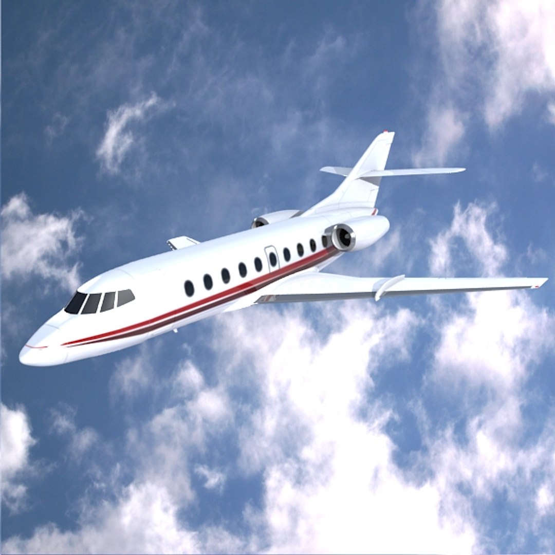 3d Model Jet Dassault Falcon