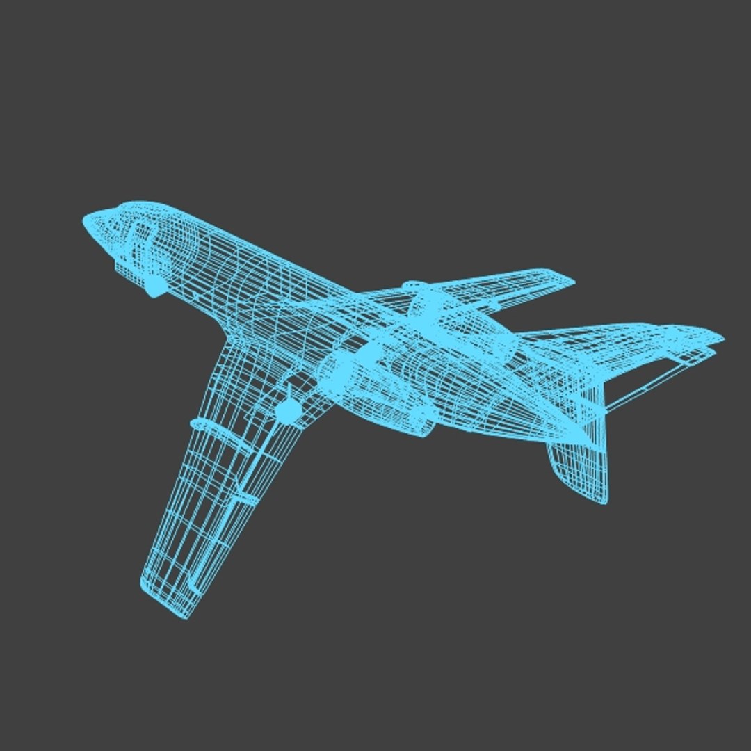 3d Model Jet Dassault Falcon
