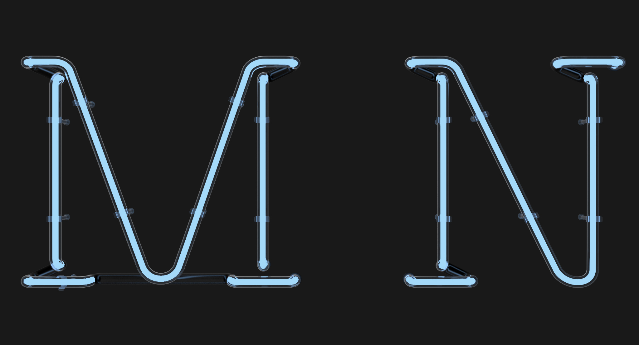 modelo 3d Letras de neón - TurboSquid 1713041