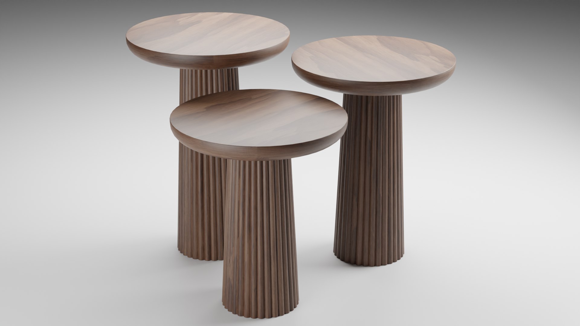 3D Round Wood Coffee Table - TurboSquid 2062134