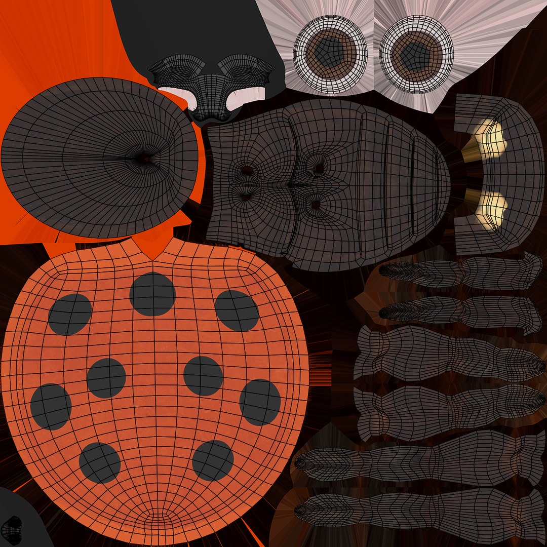 Cartoon Ladybug Model - TurboSquid 2261534