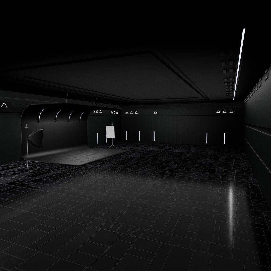 CAR STUDIO Sci-Fi Interior SCENE Futuristic 3D Model - TurboSquid 2030060