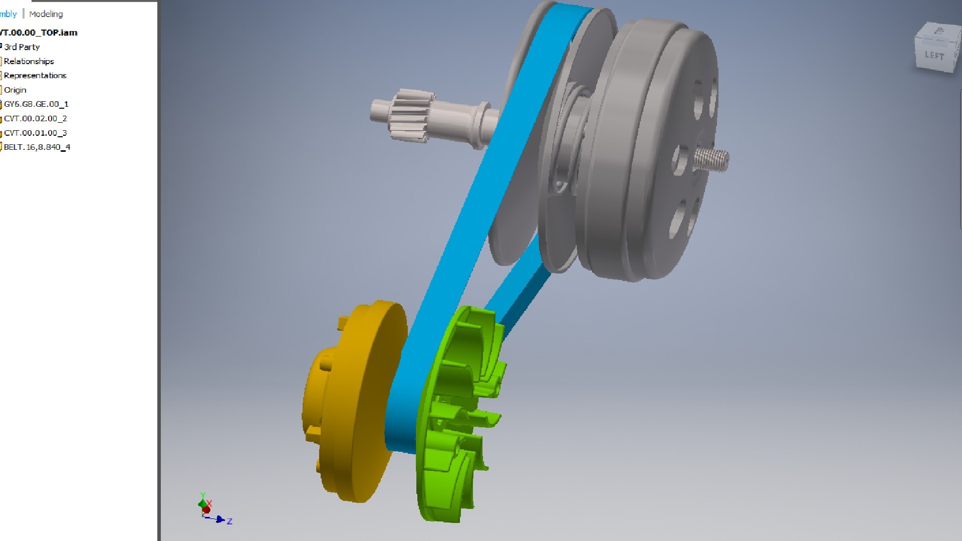 3D Cvt-gy6-150cc-Motorcycle Model - TurboSquid 1807753