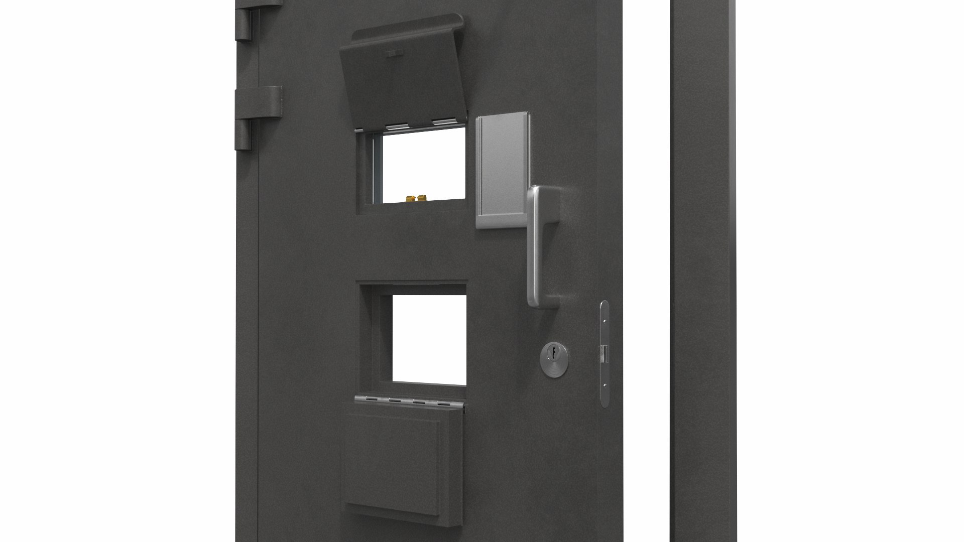 Prison Cell Security Door Steel 3D Model - TurboSquid 2516734