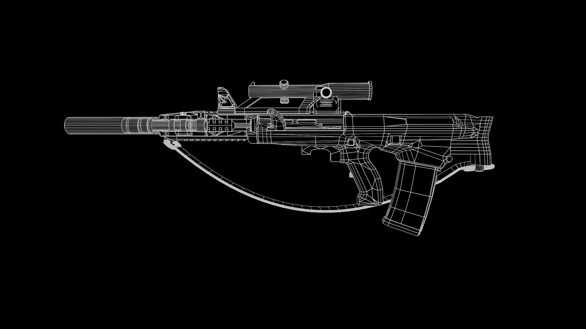 3D AUG Gun Fps - Tps - TurboSquid 2402218