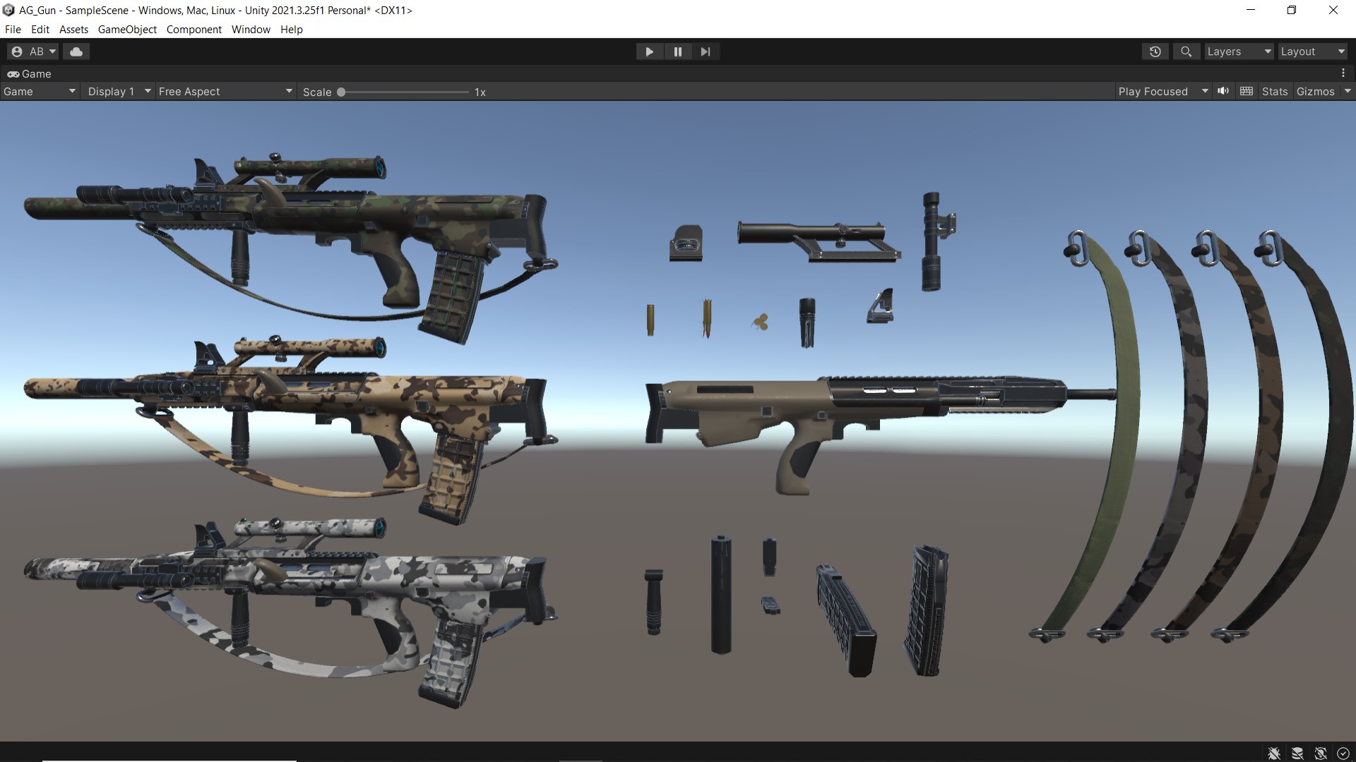 3D AUG Gun Fps - Tps - TurboSquid 2402218