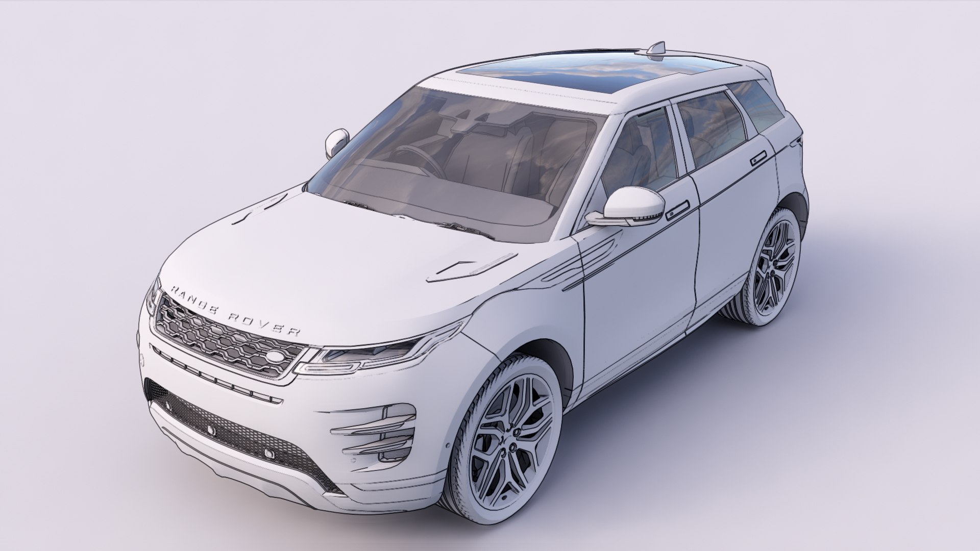 2024 Land Rover Range Rover Evoque 3D Model - TurboSquid 2200855