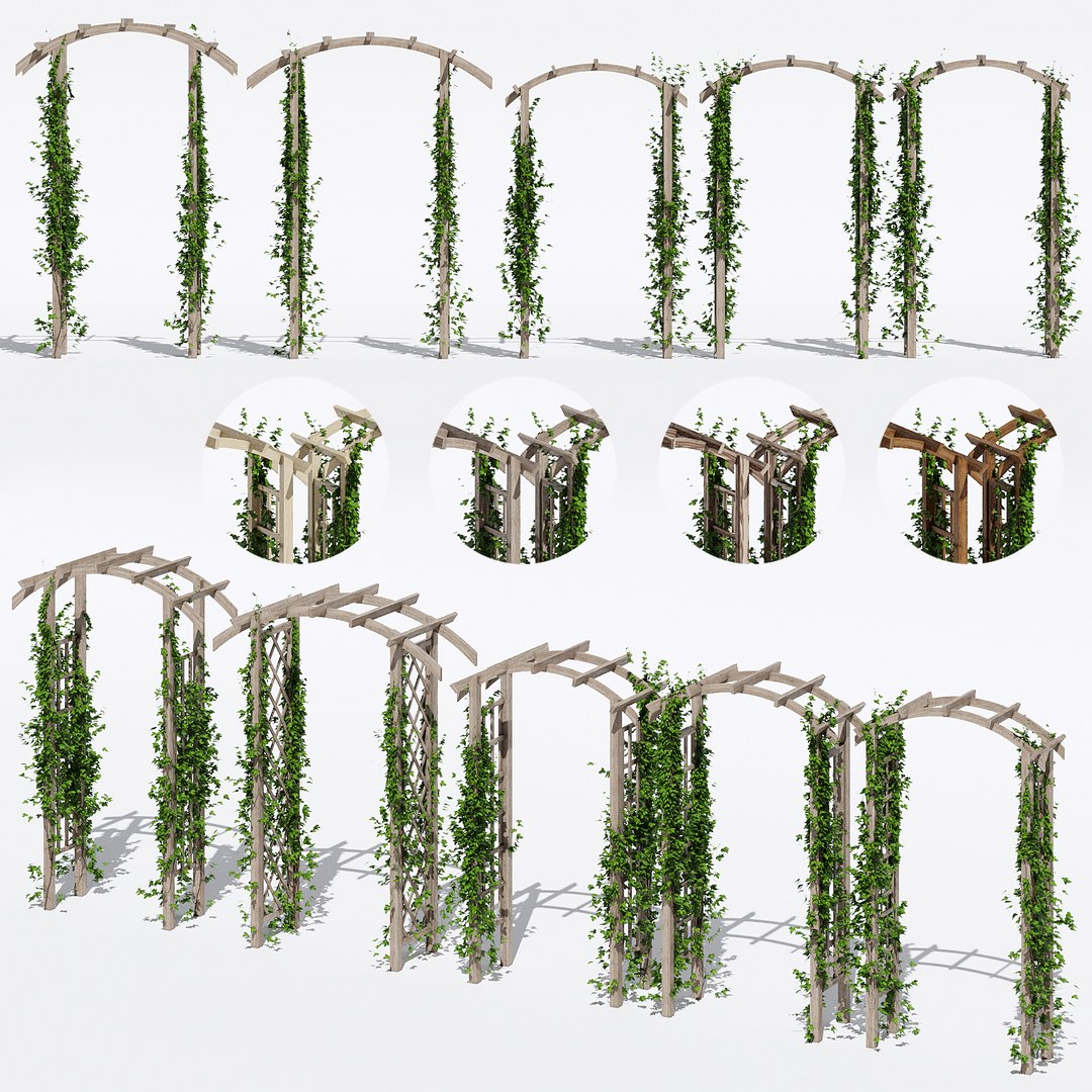 3D garden arches - TurboSquid 1271466