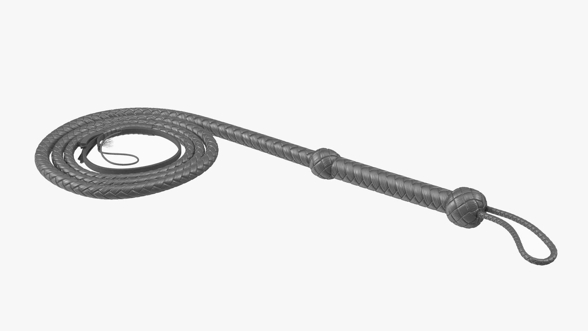 3D model Black Cowboy Whip Rigged for Cinema 4D - TurboSquid 2113380