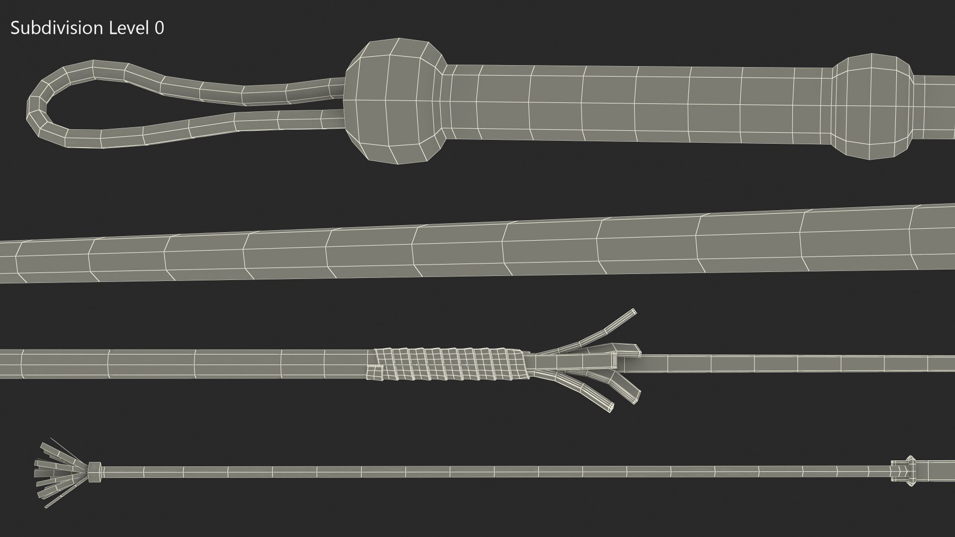 3D Model Black Cowboy Whip Rigged For Cinema 4D - TurboSquid 2113380
