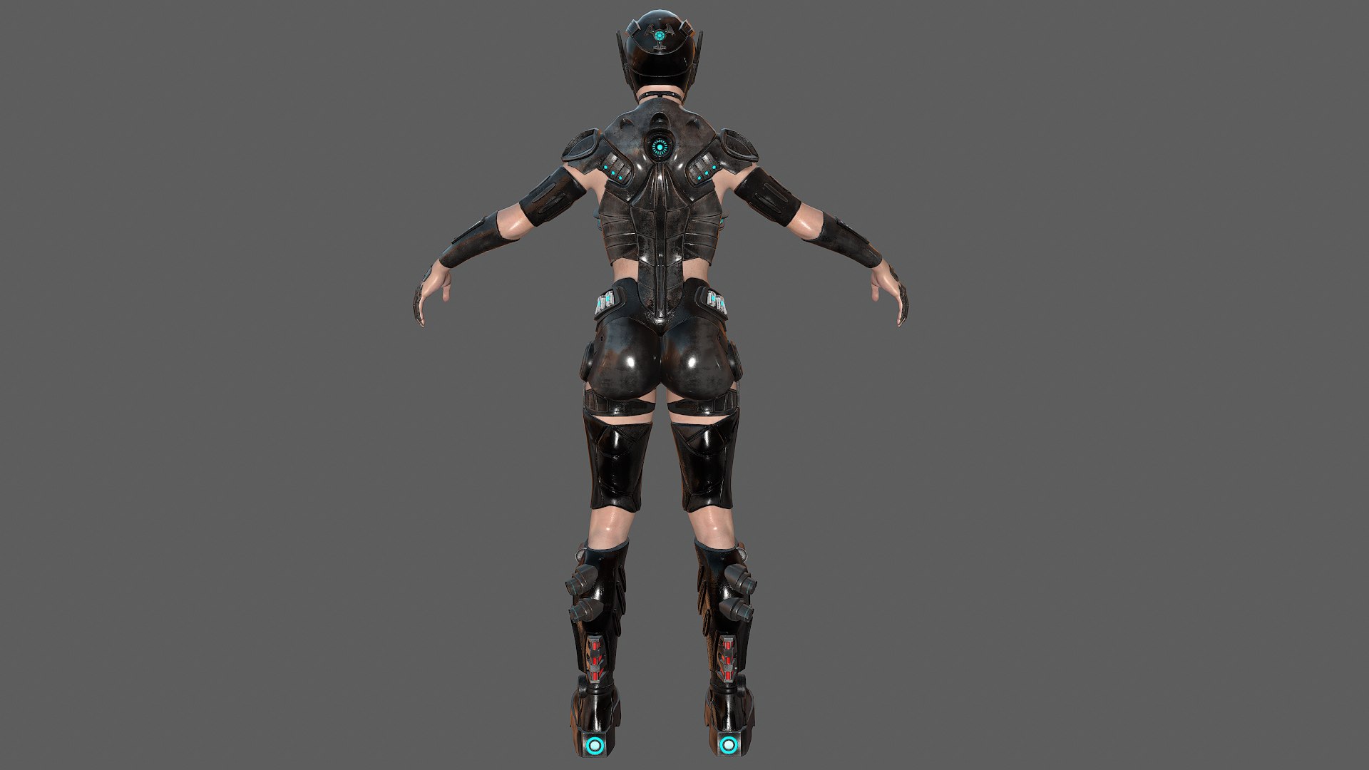 3D Sci Fi Ranger Black Colour Model - TurboSquid 1715529