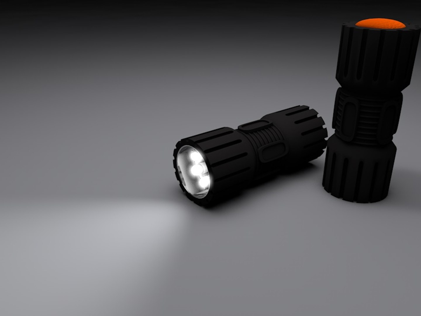 Led Flashlight 3d Obj