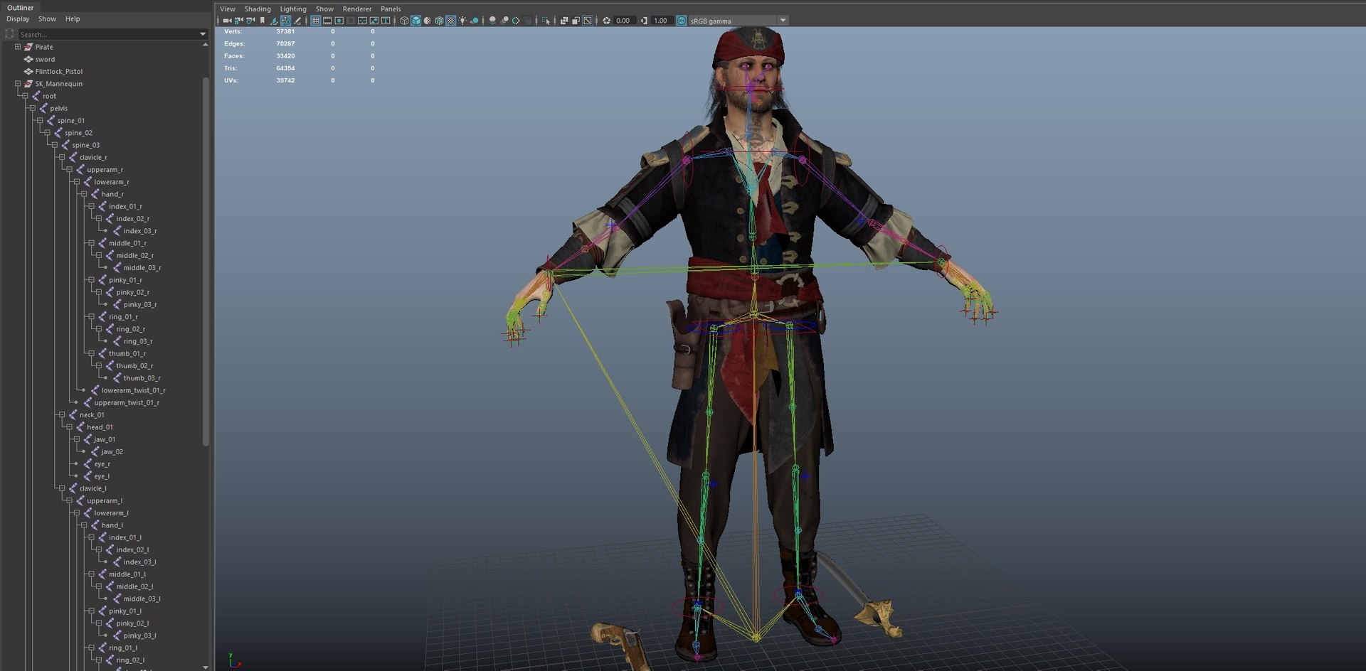 Pirate Captain 3D model - TurboSquid 2090019