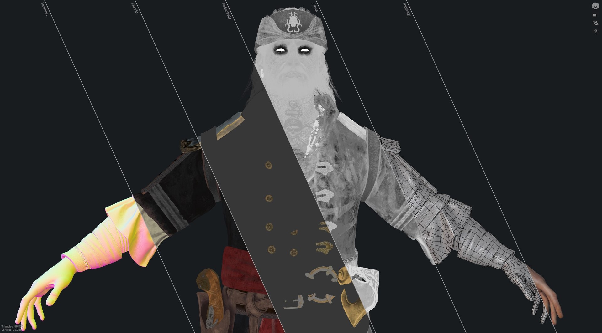 Pirate Captain 3D model - TurboSquid 2090019