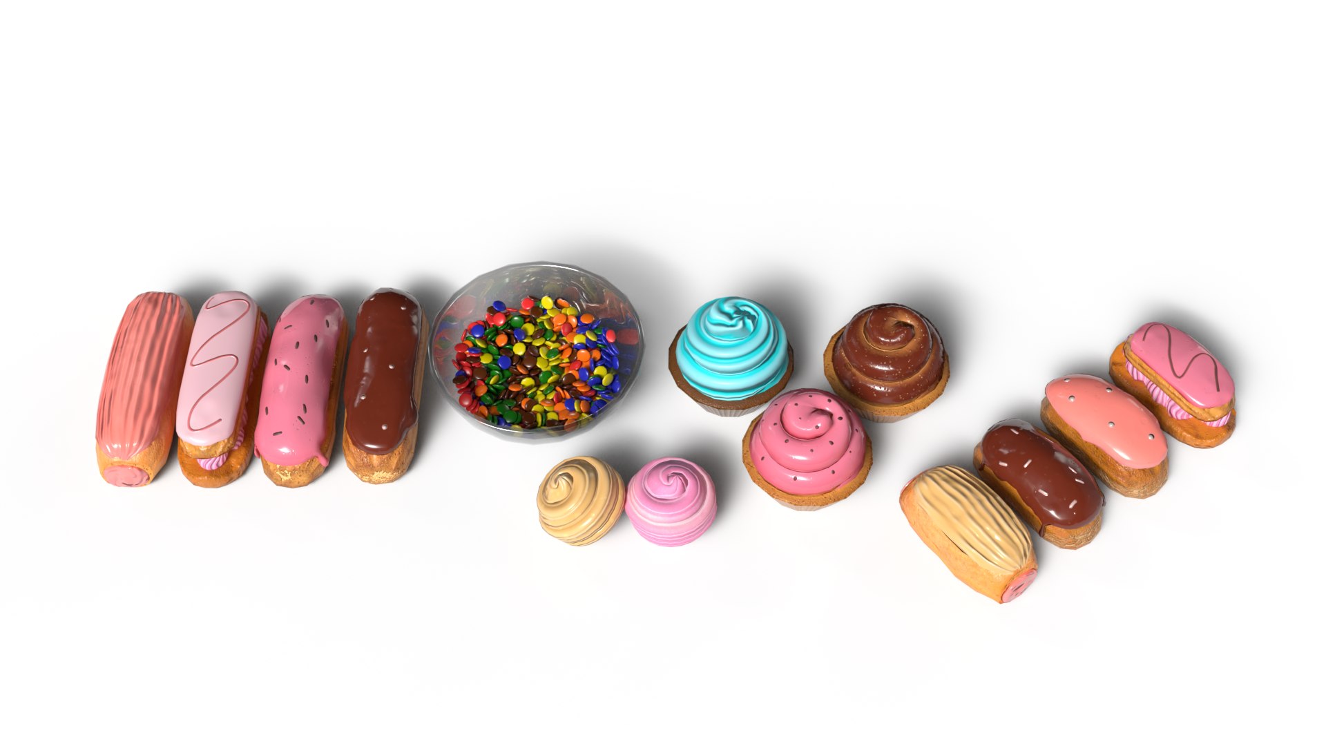 Dessert Collection 3D Model - TurboSquid 2044306
