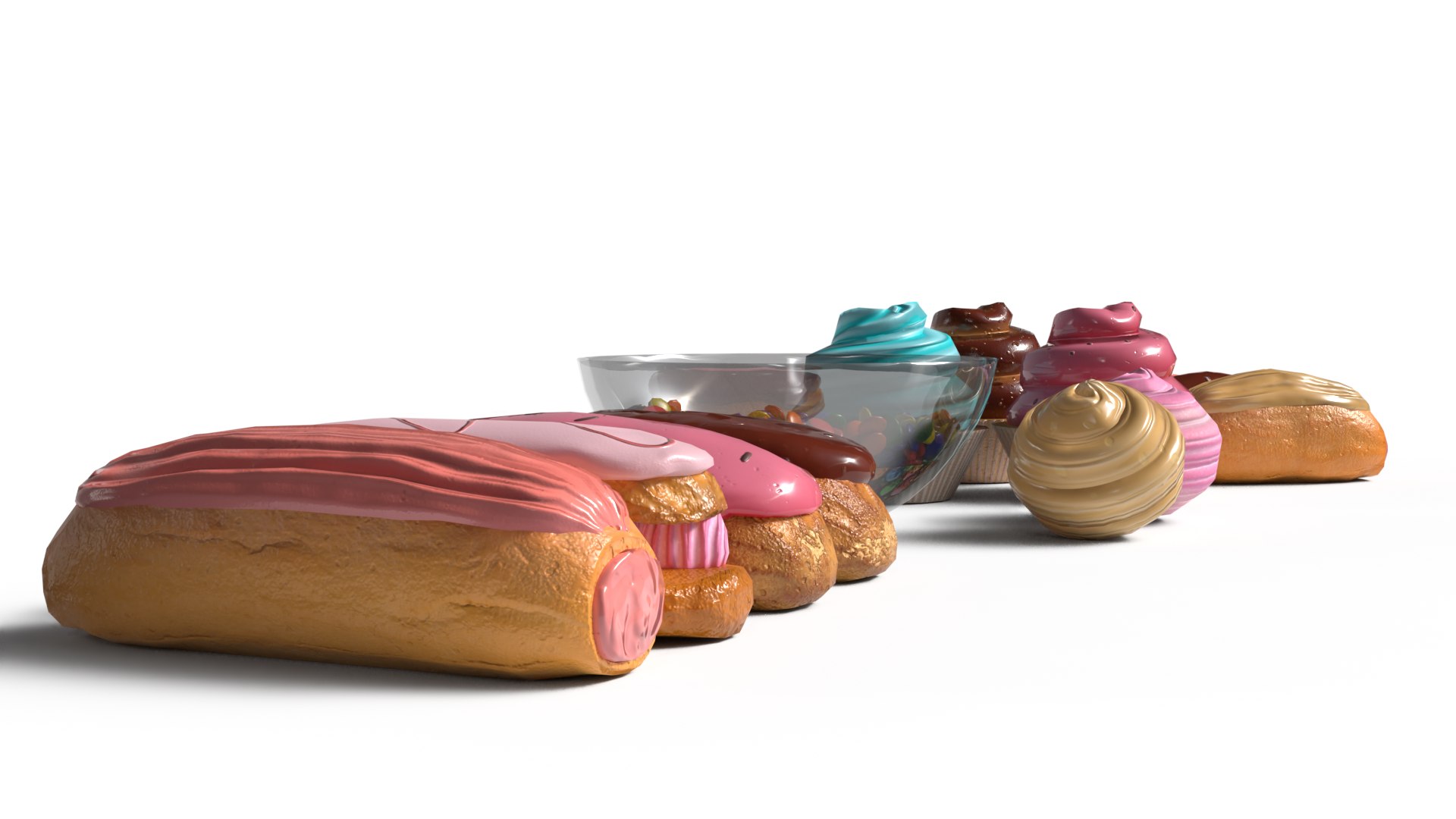 Dessert Collection 3D Model - TurboSquid 2044306