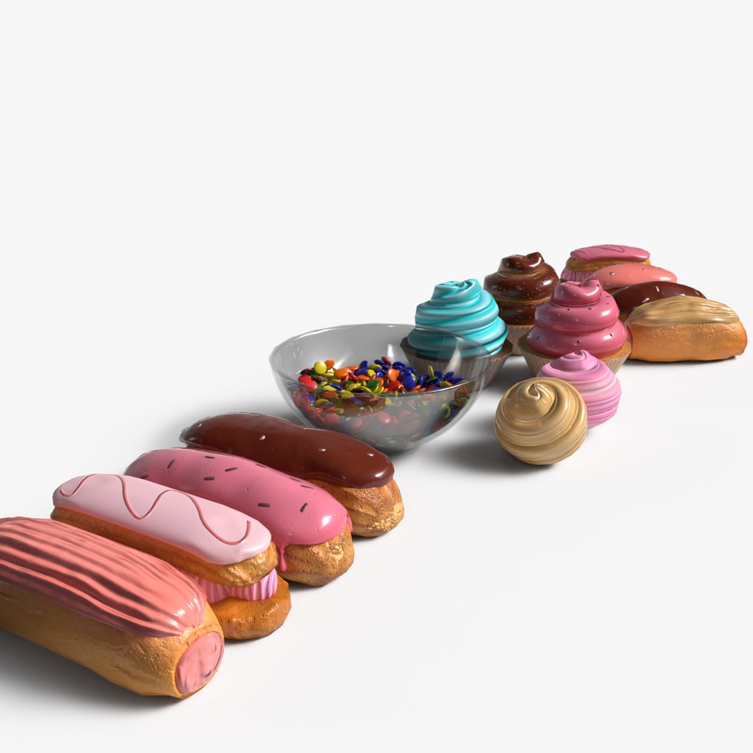 Dessert Collection 3D Model - TurboSquid 2044306