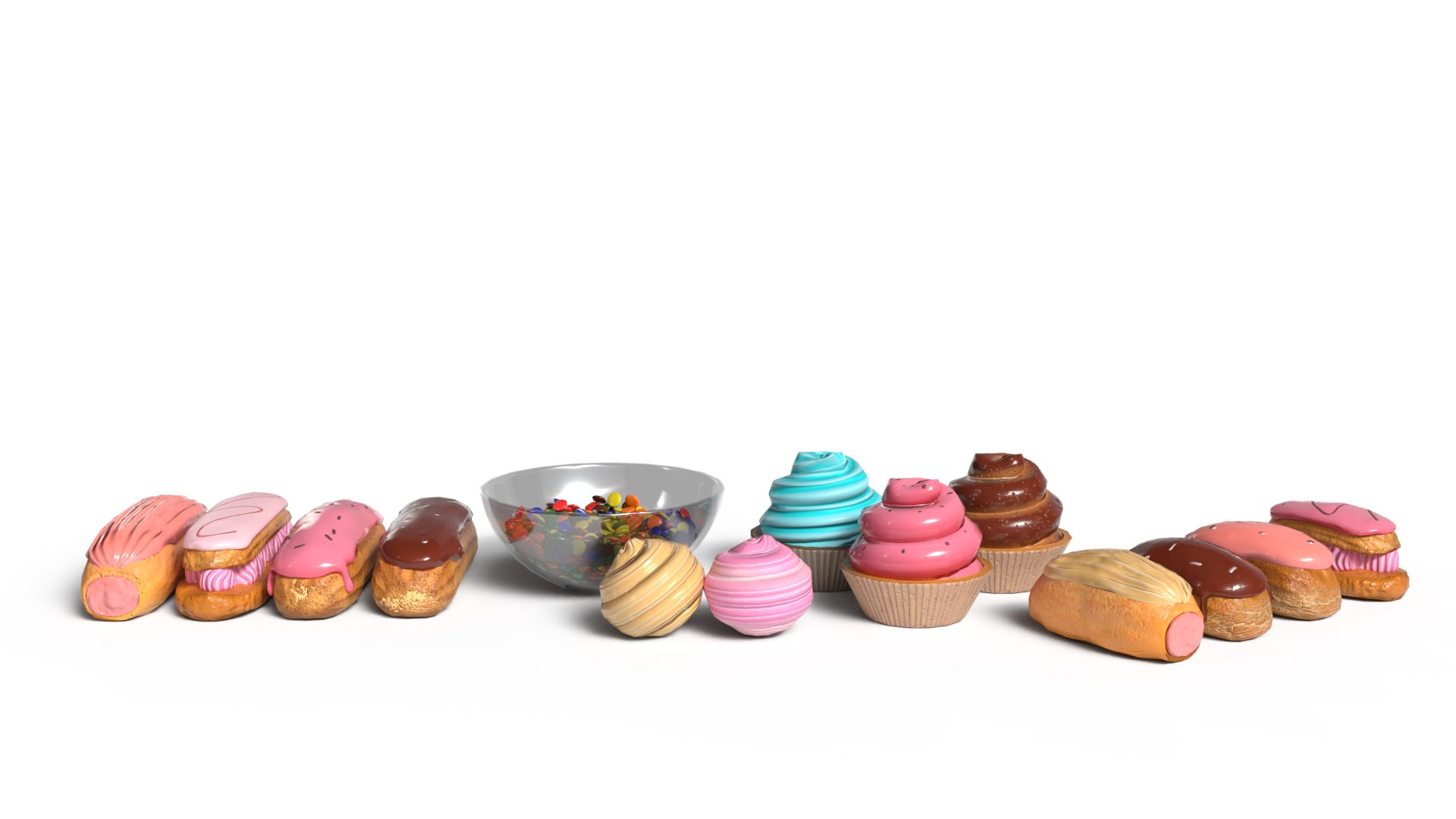 Dessert Collection 3D Model - TurboSquid 2044306