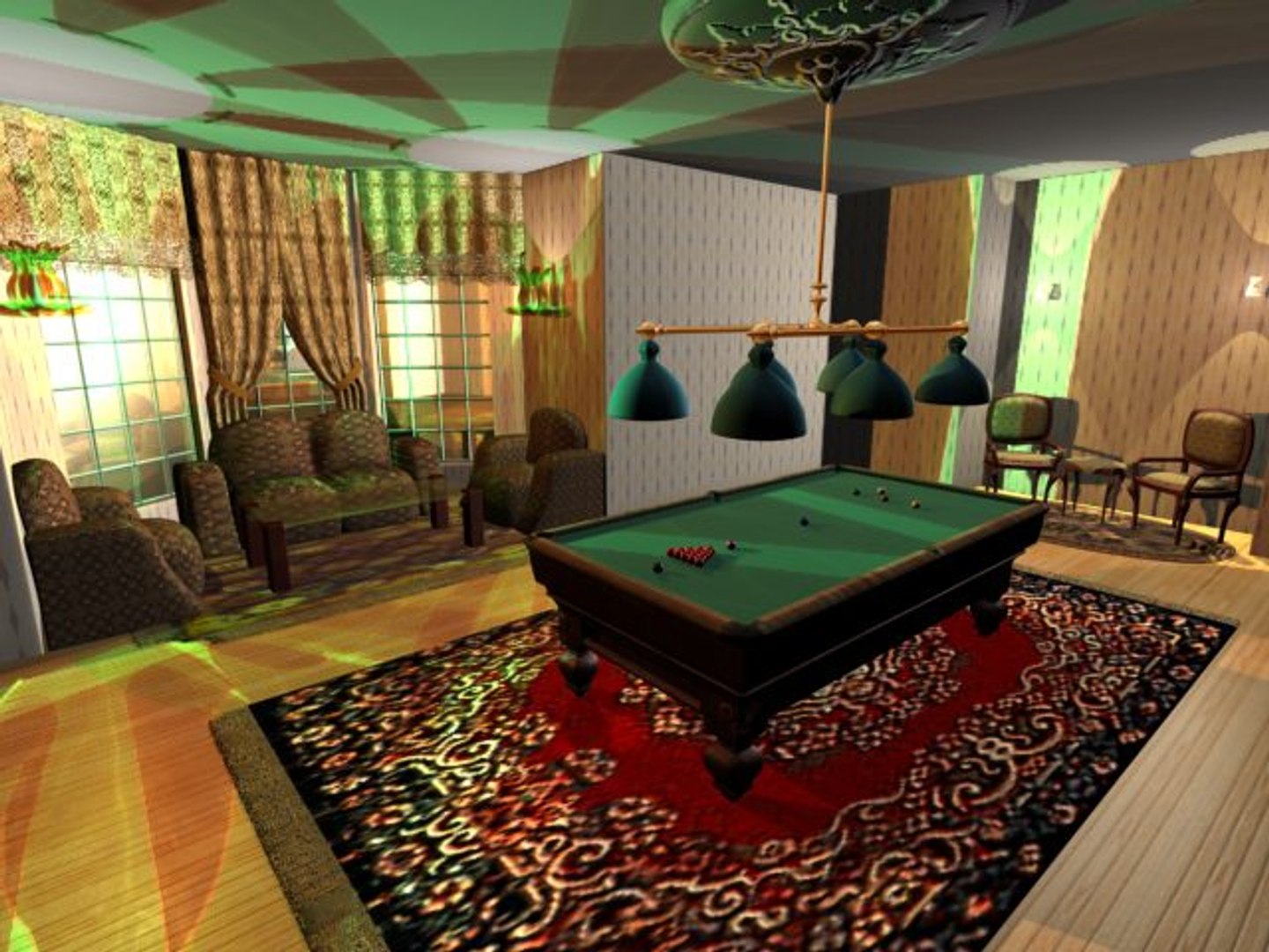snooker billiard 3d model