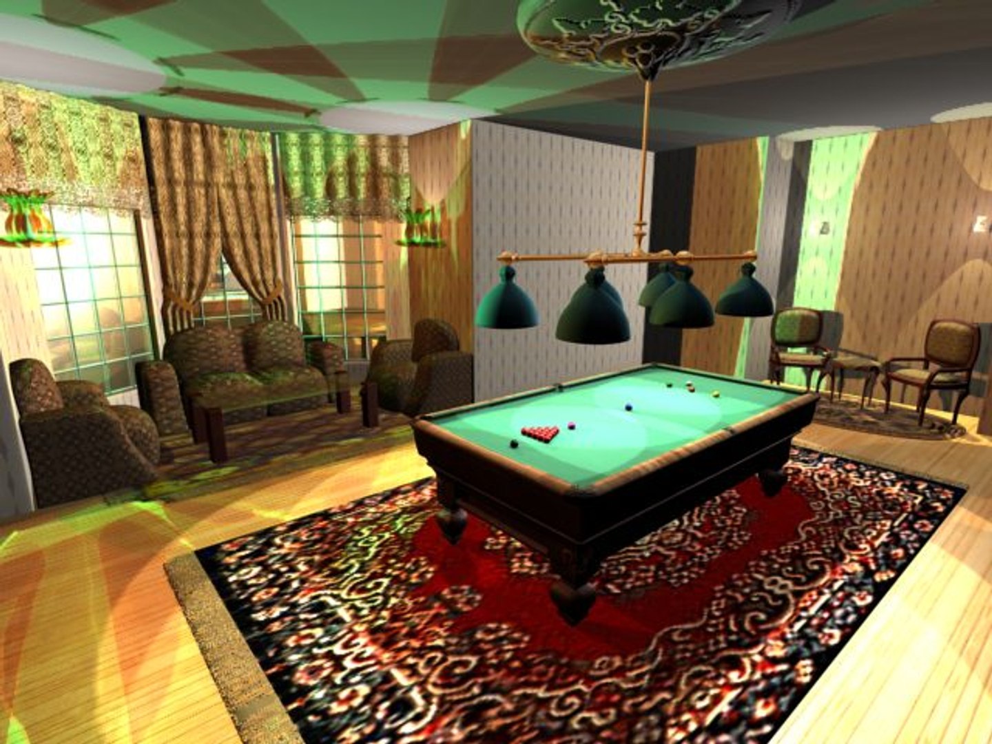 snooker billiard 3d model