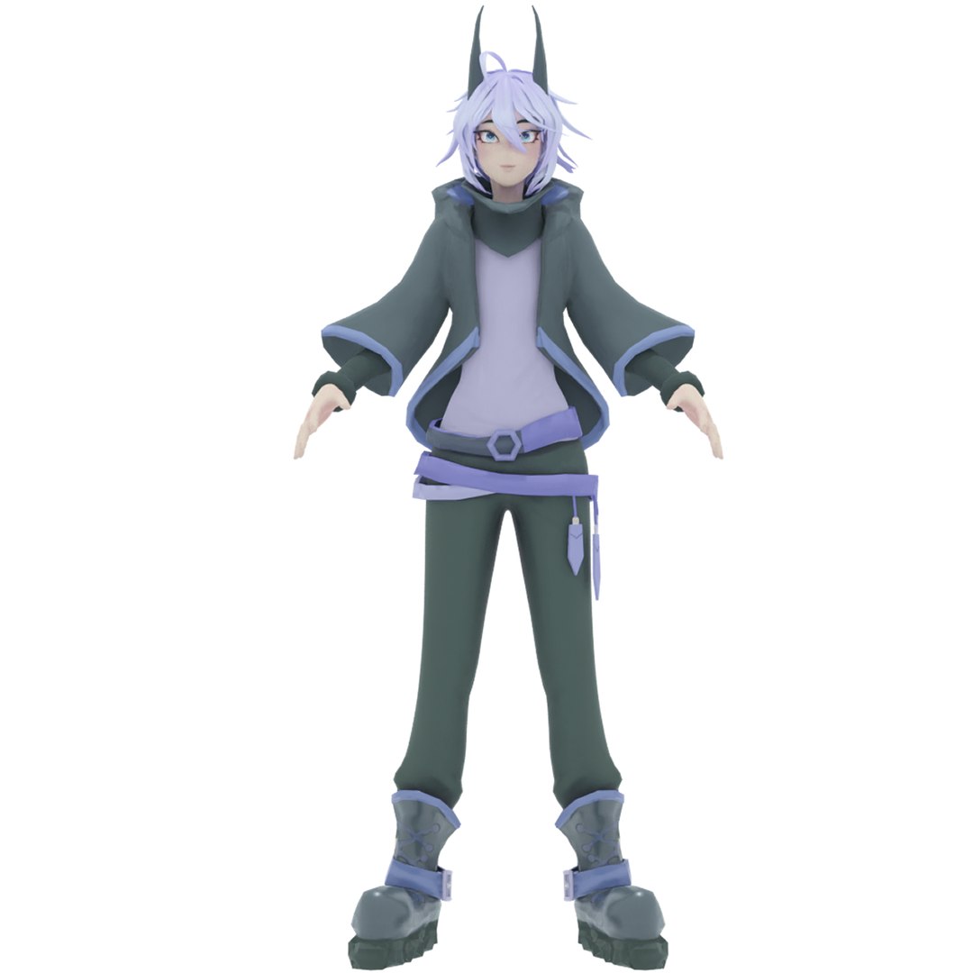 Rio Fantasy Boy - Game Ready 3D Model - UE4 Low-poly 3D Model Model ...