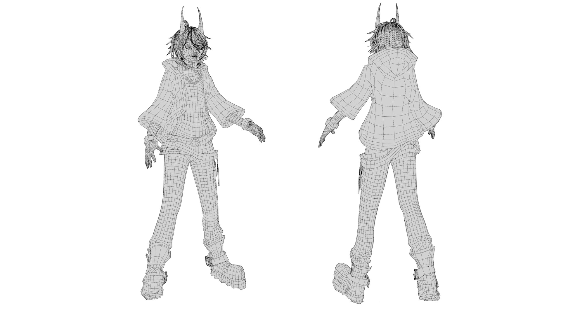 Rio Fantasy Boy - Game Ready 3D Model - UE4 Low-poly 3D Model Model ...