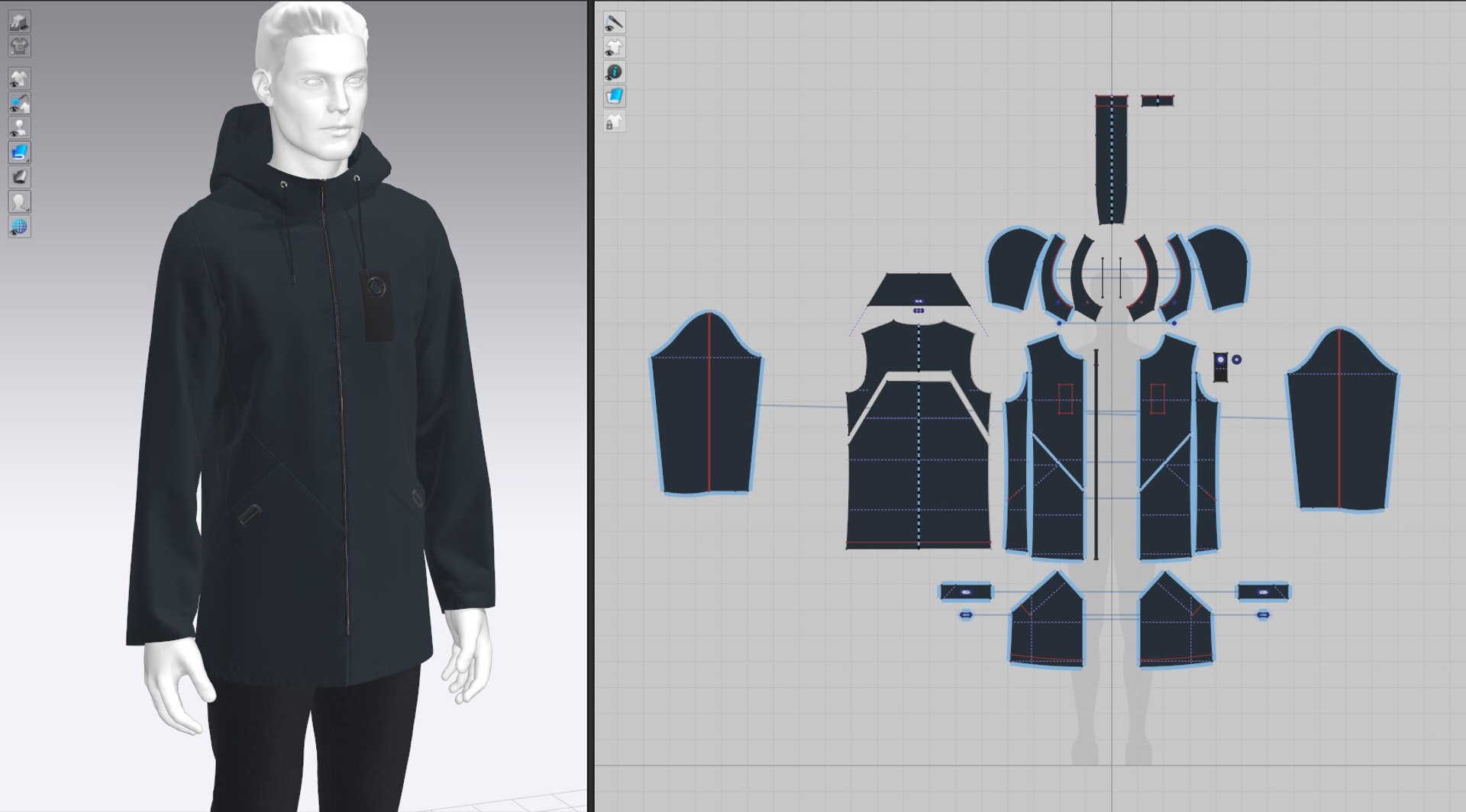 3D Hooded Zip-up Jacket - TurboSquid 1939173