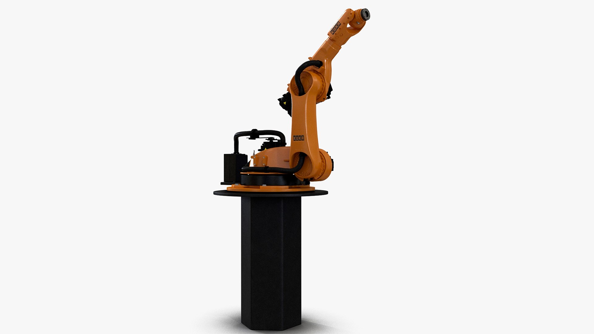 3D Industrial Robot Arm Kuka KR 60-4 On Stand Rigged For Maya ...