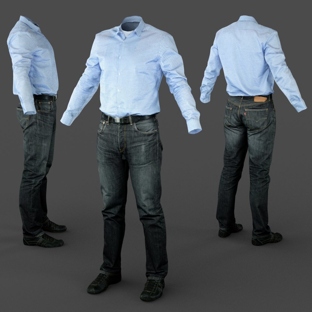 Male Clothing Outfit 3D - TurboSquid 1329719