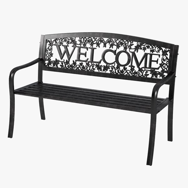 3d welcome bench