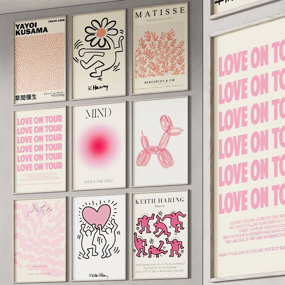 256 frame models 01 pink vibe posters 01 3D model - TurboSquid 2036819