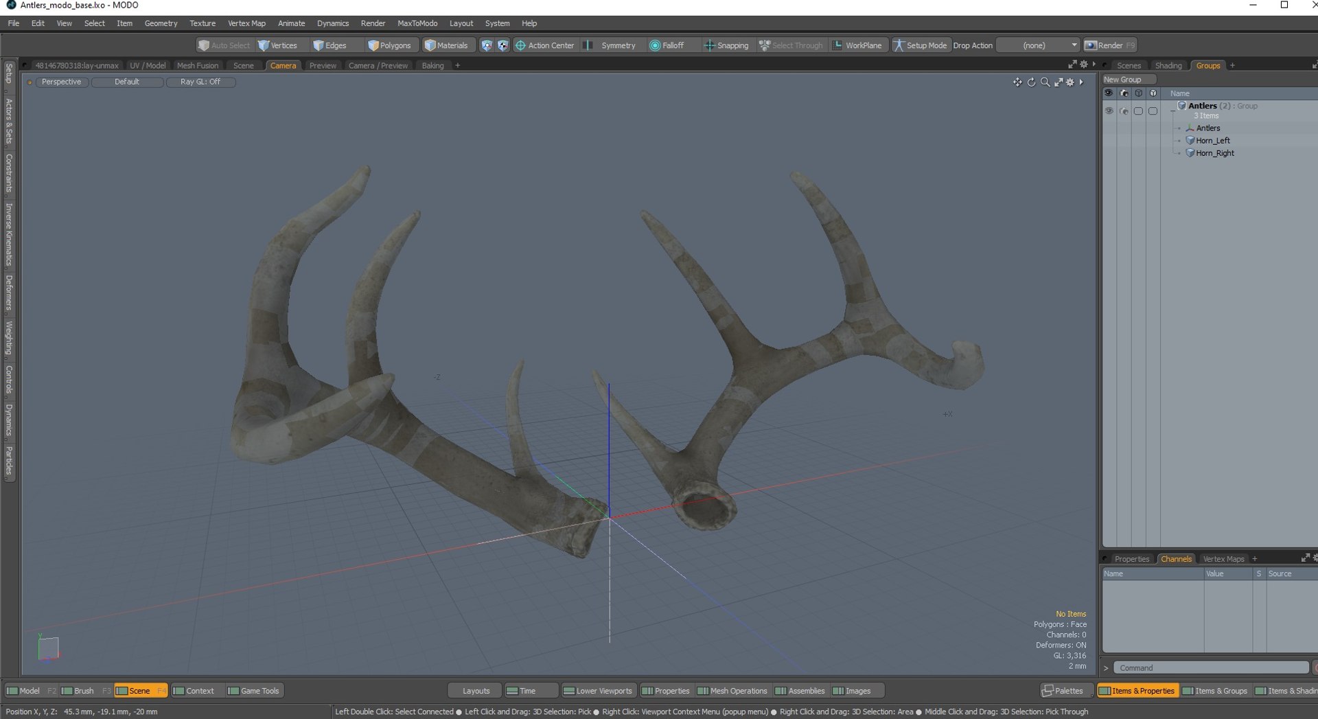 Antlers 3D - TurboSquid 2185743