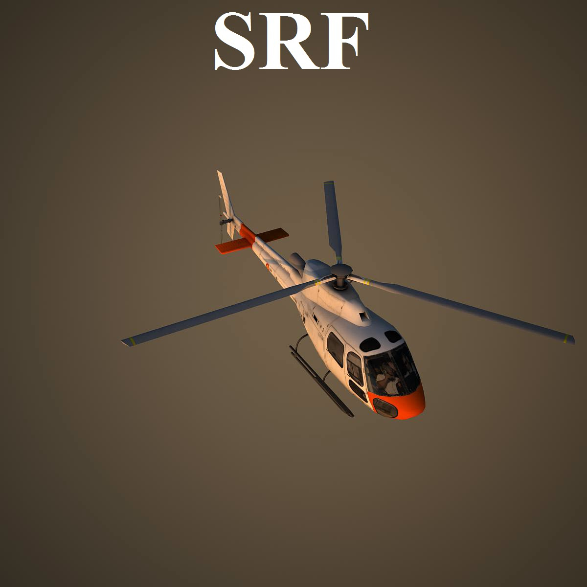 aerospatiale srf helicopter 3d model