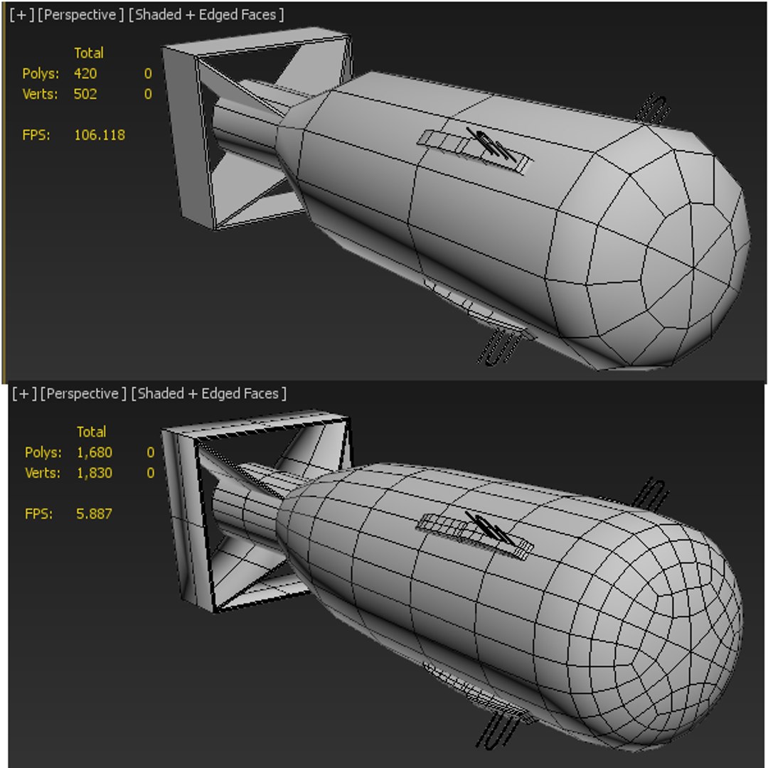 Ready Atomic Bomb 3d Model