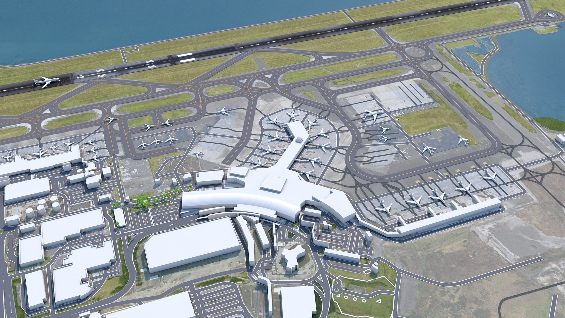 3D Model Auckland Airport - TurboSquid 2004854