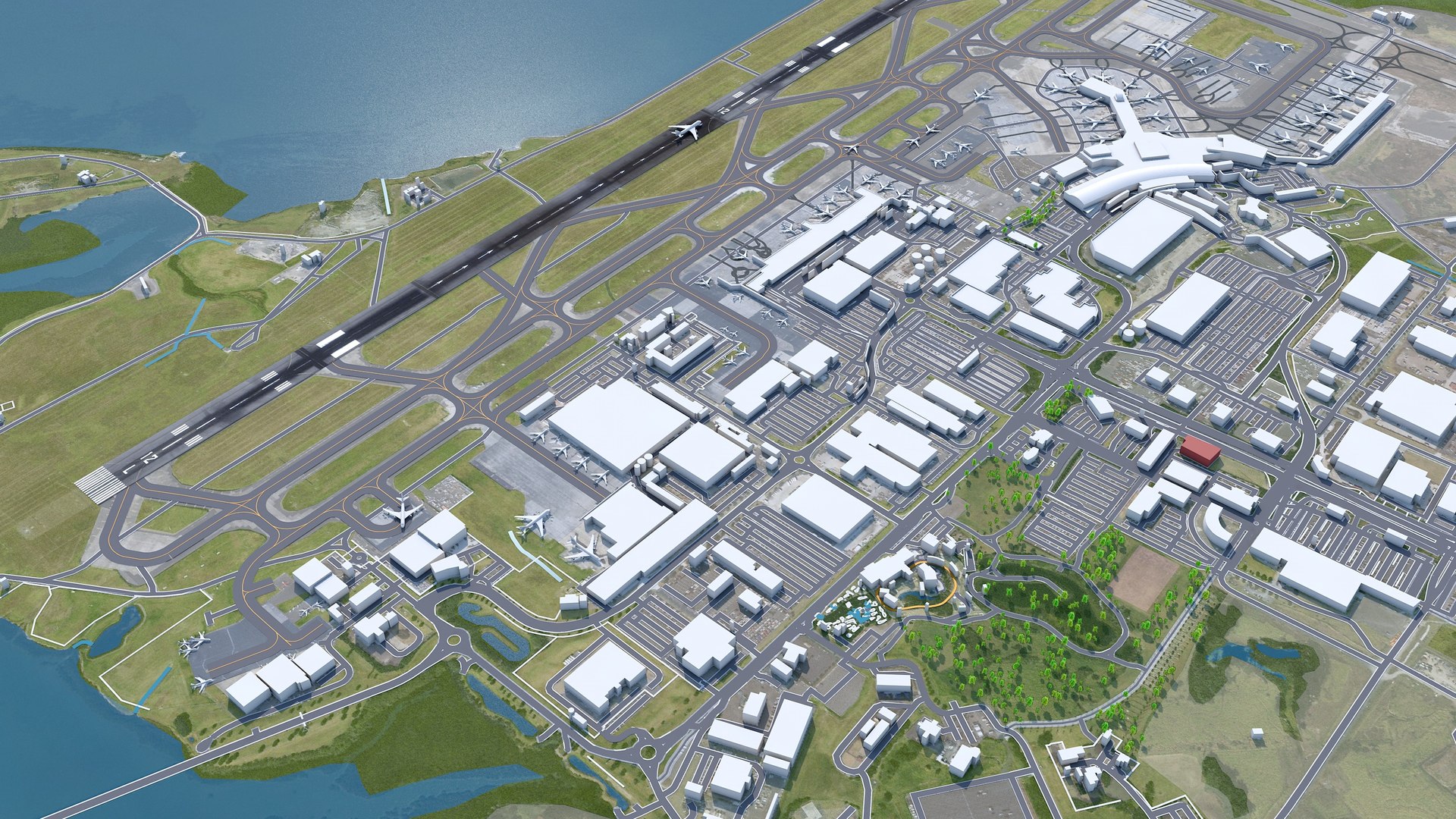 3D Model Auckland Airport - TurboSquid 2004854