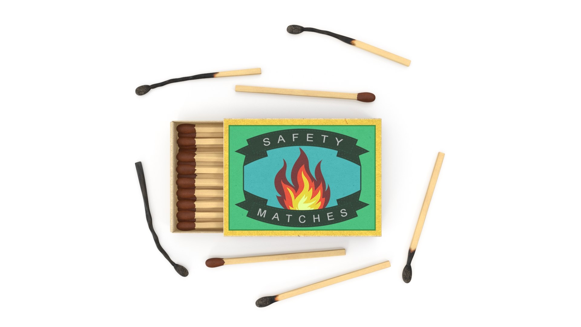 Matches Set Model - TurboSquid 2102668