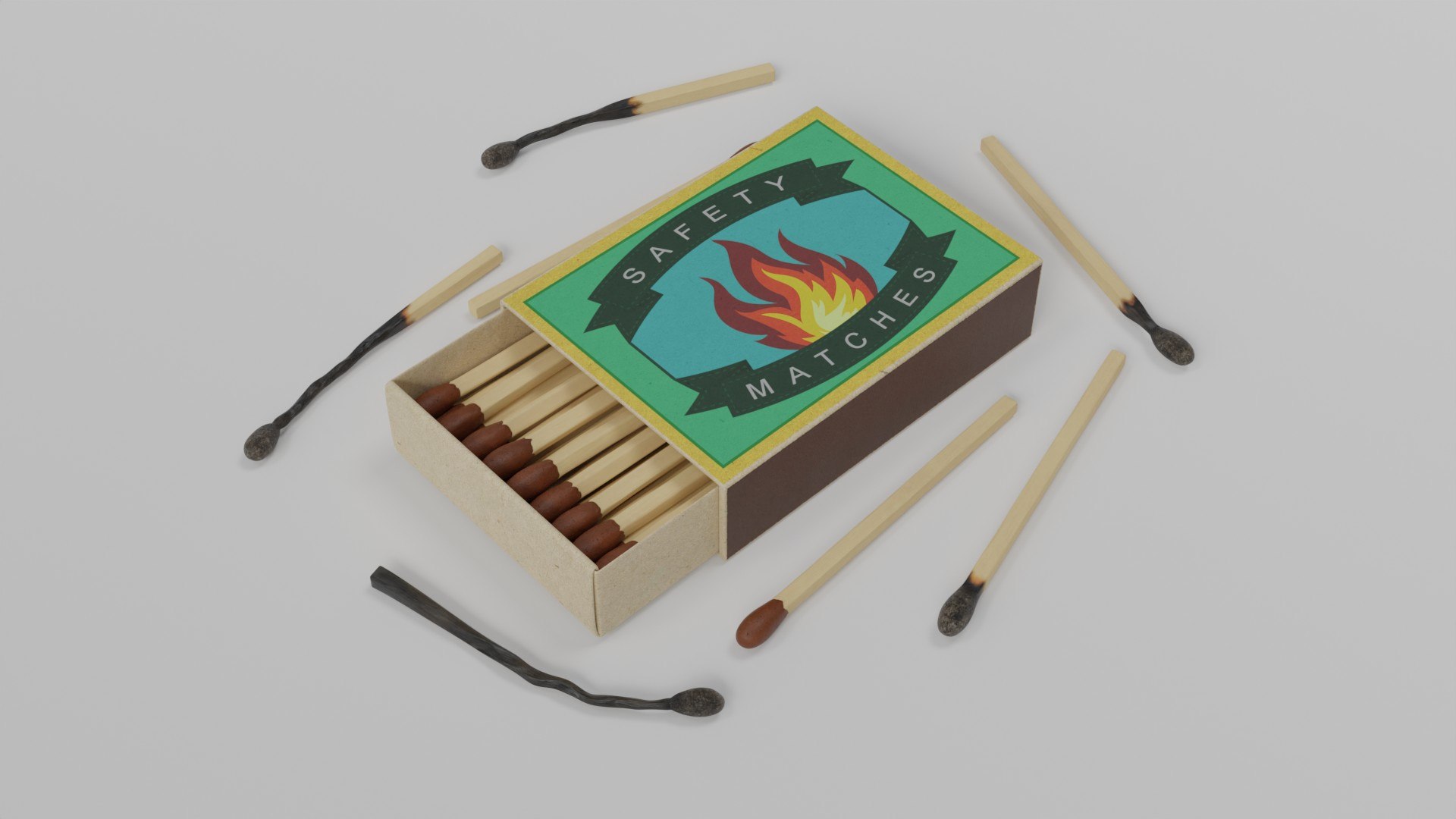 Matches Set Model - TurboSquid 2102668
