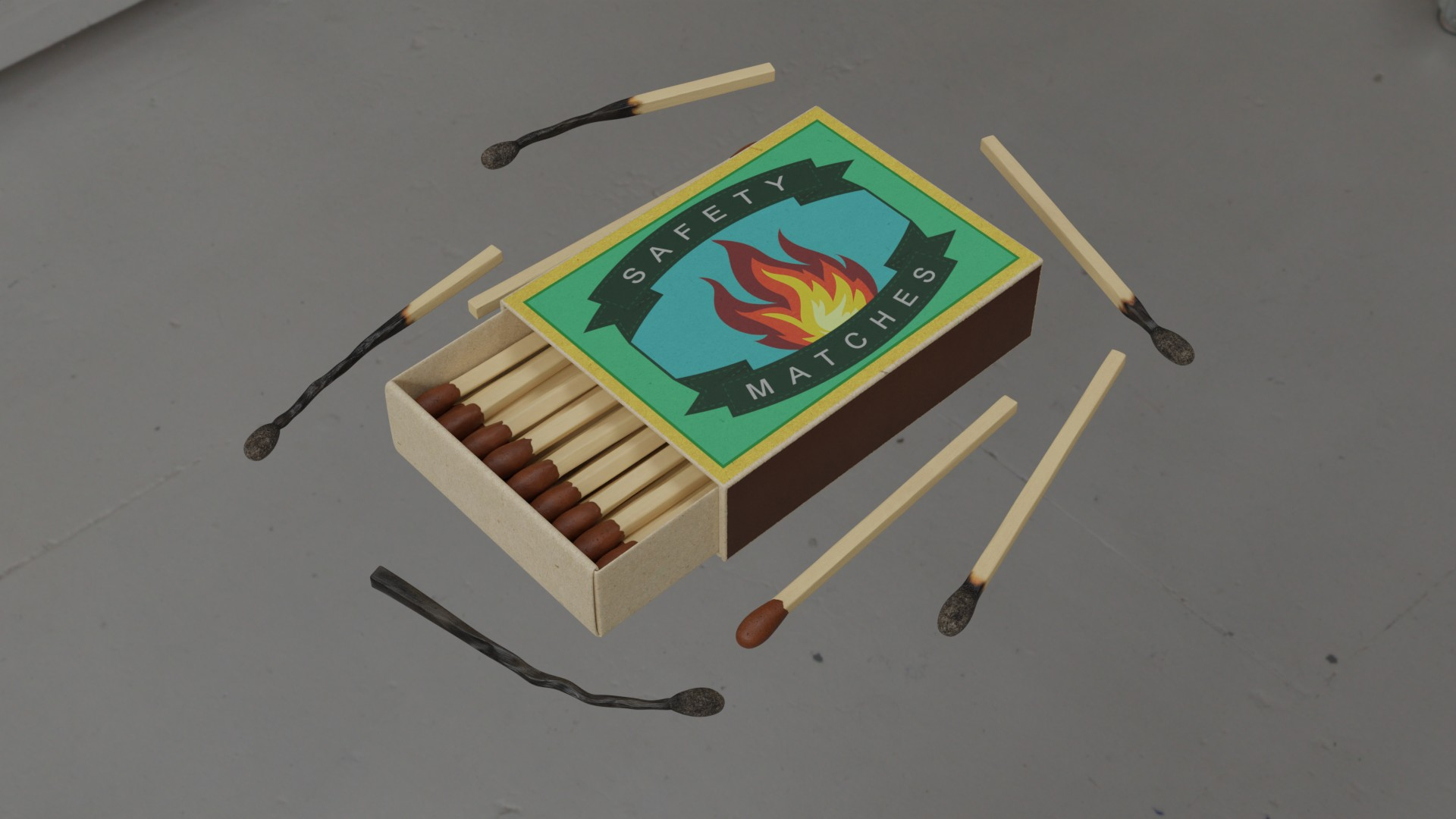 Matches Set Model - TurboSquid 2102668